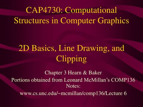 Ppt Cap4730 Computational Structures In Computer Graphics Powerpoint