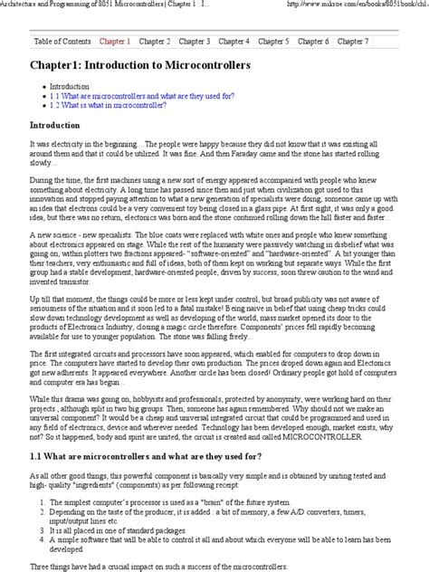 Architecture And Programming Of 8051 Microcontrollers Pdf