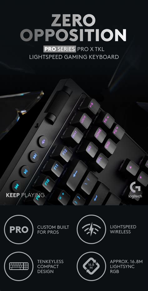 Logitech G Pro X Tkl Lightspeed Tactile Switch Shopee