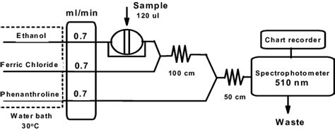 Fl Spectrophotometric Manifold Diagram For The Determination Of Download Scientific Diagram