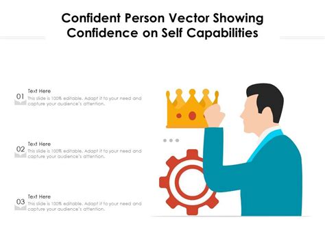 Confident Person Vector Showing Confidence On Self Capabilities Ppt PowerPoint Presentation ...