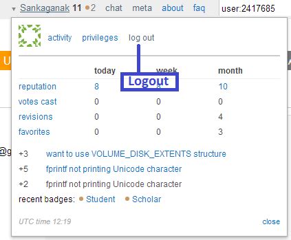 Whats Is The Use Of Logout Button In Stack Overflow Meta Stack Exchange