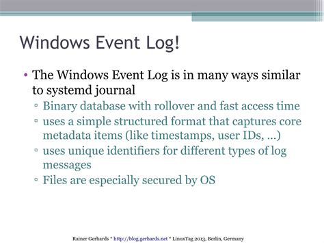 Rsyslog Vs Systemd Journal Presentation Ppt
