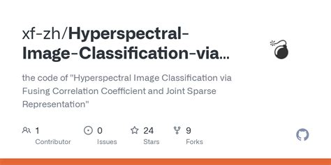 Github Xf Zhhyperspectral Image Classification Via Fusing