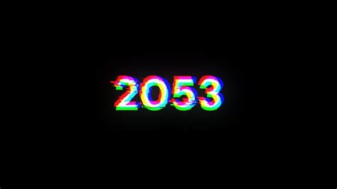 Premium Photo 3d Rendering 2053 Text With Screen Effects Of