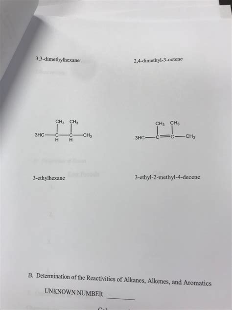 Solved Experiment 6 Name Report Sheet A Naming Of Organic Chegg Com