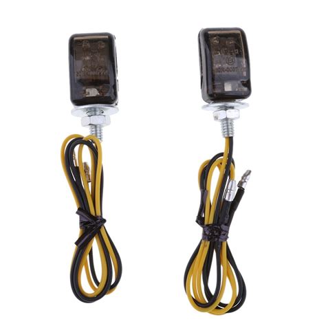 Pair Universal Led Black Micro Mini Tiny Small Ind Grandado
