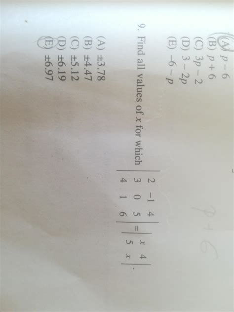 How Do You Determine The Determinant Of An Matrix 3x3 Or 4x4 Without A Graphic Calculator