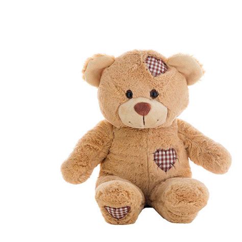 BROWN PATCHES BEAR (8″) - Snuggle Pal