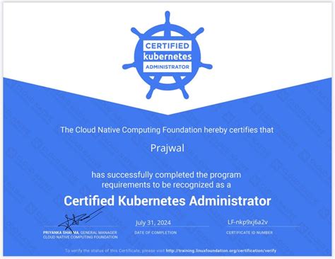 Prajwal On Linkedin Cka Kubernetes Cloudcomputing Devops