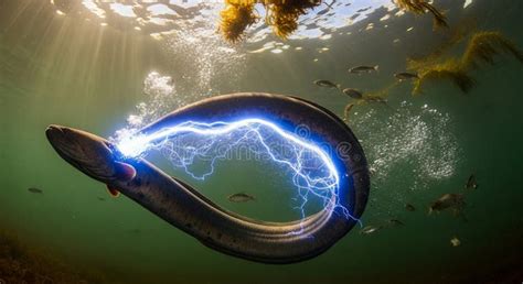 Electric Eel Generates Powerful Bio Electricity Underwater Shocking