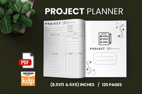 Project Planner Notebook Graphic By Polashdeb455 · Creative Fabrica