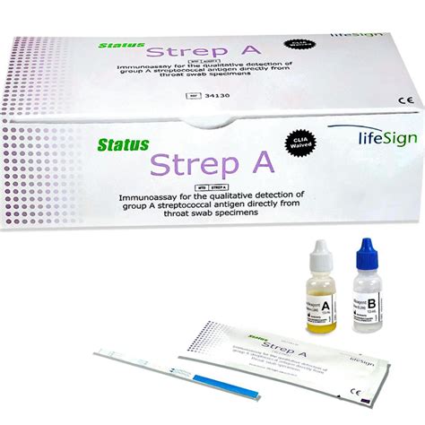 Status Strep A Flip 30 Tests Authorized Distributors Of Lifesign