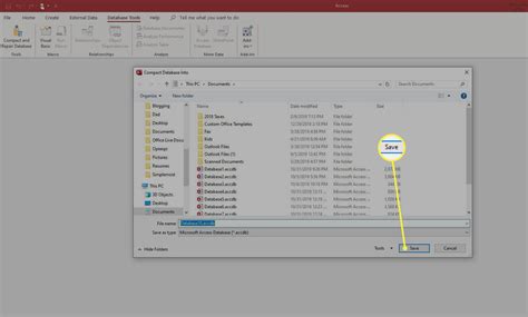 Compact And Repair An Access 2013 Database
