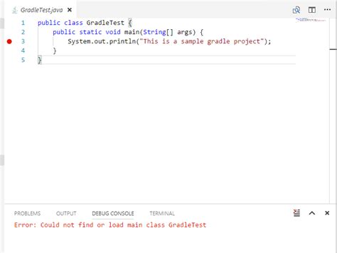 Could Not Find Or Load Main Class Gradletest · Issue 20 · Microsoftvscode Java Debug · Github