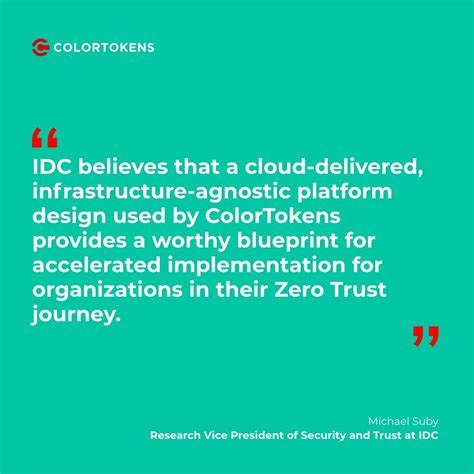 Colortokens Inc On Linkedin Infosec Zerotrust Cybersecurity Zta Idc Research