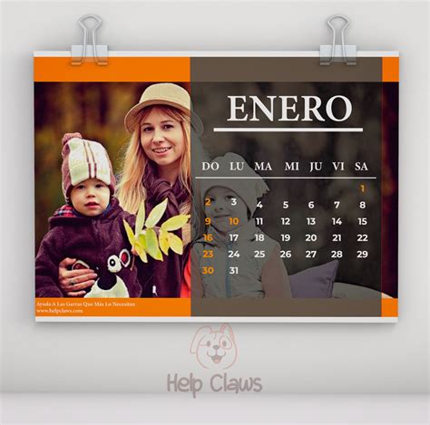 Calendario Personalizado 12 Fotos 21 X 14 Cm