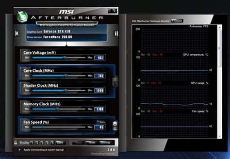 Overclocking With MSI Afterburner MSI Afterburner