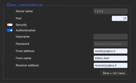 Configure A Mail Server SGBox Next Generation SIEM SOAR