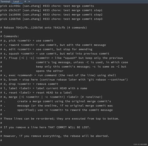 【git】在 Idea 中合并多个 Commit 为一个idea Git合并多个commit Csdn博客