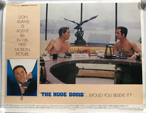 Original Lobby Card The Nude Bomb A 1980 Title Card Don Adams