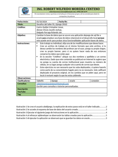 Ejercicio37 Django Oracle Pdf Bases De Datos Tecnologías De La