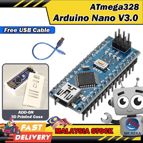 ⚡️ arduino nano v3 0 atmega328p mini usb type c ch340g shopee malaysia