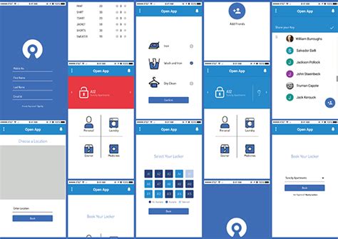 Open App The Smart Lock UI Design On Behance