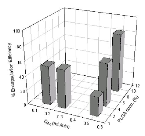 Dependence Of The Encapsulation Efficiency On The Polymer Concentration