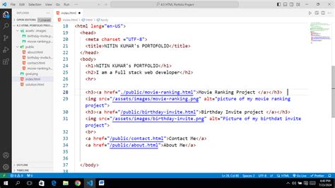 html image not appearing instead the alt value is showing stack