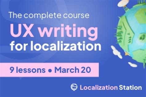 UX Writing Course For The Localization Industry
