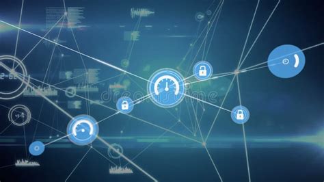 Animation Of Data Processing Over Network Of Connections And Icons Stock Footage Video Of