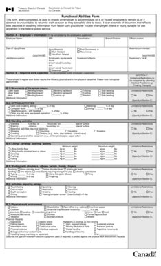 Functional Abilities Form Fill Online Printable Fillable Blank PdfFiller