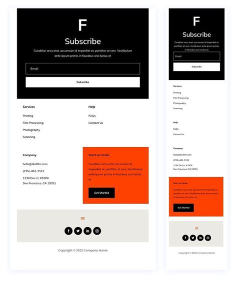 Download A FREE Header And Footer Template For Divi S Film Lab Layout Pack