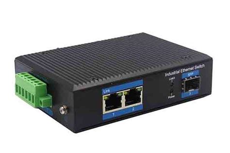 百兆1光2电工业级以太网交换机 百兆交换机 光纤模块