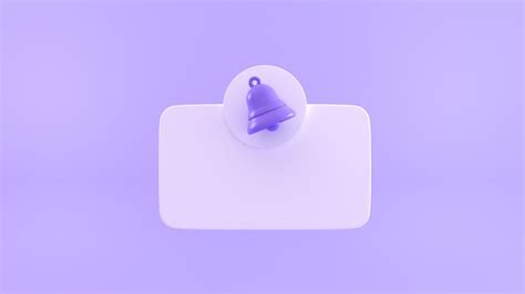 Premium Photo Speech Bubble With A Notification Bell 3d Rendering Illustration