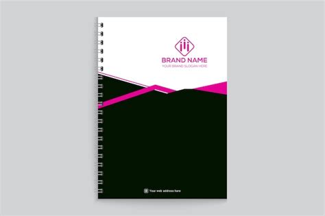 Premium Vector Elegant Notebook Cover Template