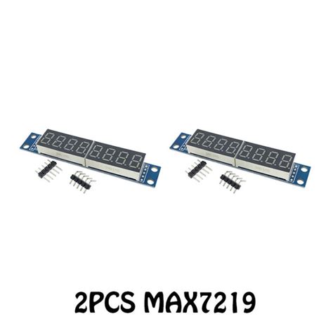 2pcs 3 3v 5v Serial Port Driver Mcu 7 Segment Suitable For Arduino Max7219 Led Dot Matrix 8 Bit