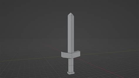 3d Low Poly Sword Model Turbosquid 2135987