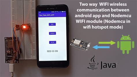Creating An Android App To Control Nodemcu Wi Fi Module Nodemcu Is Hotspot Mode Youtube