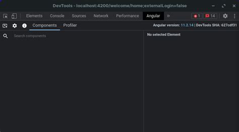 angular dev tools show nothing on live local server how can i fix it