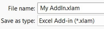 Creating An AddIn In Excel