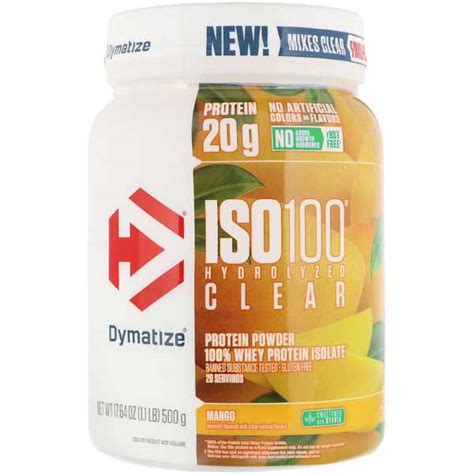 Протеин-гидролизат Dymatize Nutrition ISO100 Hydrolyzed Clear 500 грамм ...