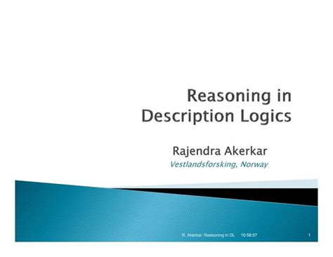 reasoning in description logics ppt