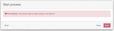 Form Failure The Context Path Is Either Empty Or Not Defined Tomcat