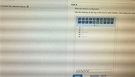 Solved Consider The Element Silicon Si Write The Electron