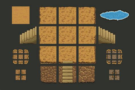 Free Rpg Desert Tileset By Free Game Assets Gui Sprite Tilesets