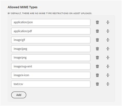 solved dam file upload restriction allowed mime types ima adobe