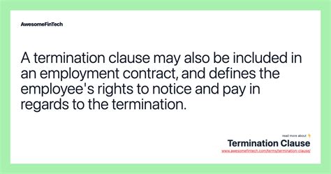 Termination Clause Awesomefintech Blog