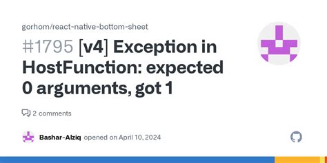 V4 Exception In Hostfunction Expected 0 Arguments Got 1 · Issue